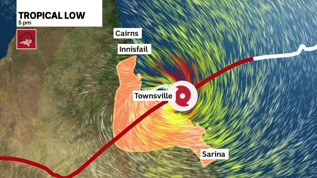 Tropical Cyclone Kirrily forecast to be category two at landfall - ABC News