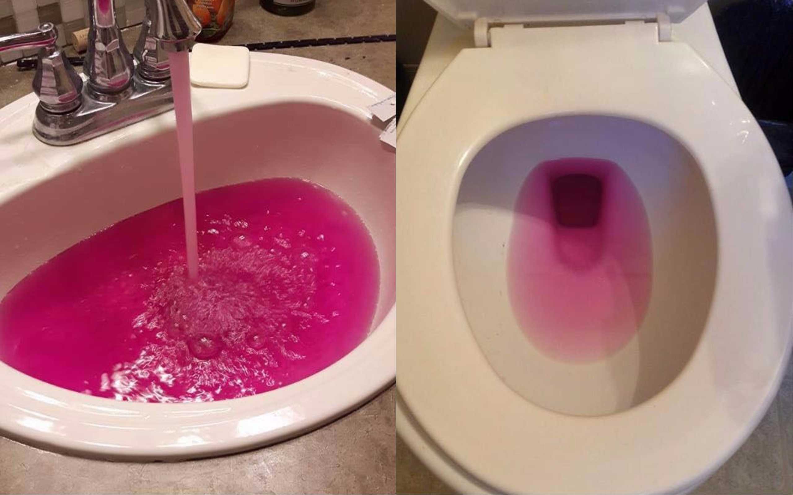Water in Canadian town runs bright pink but no risk to public safety ...
