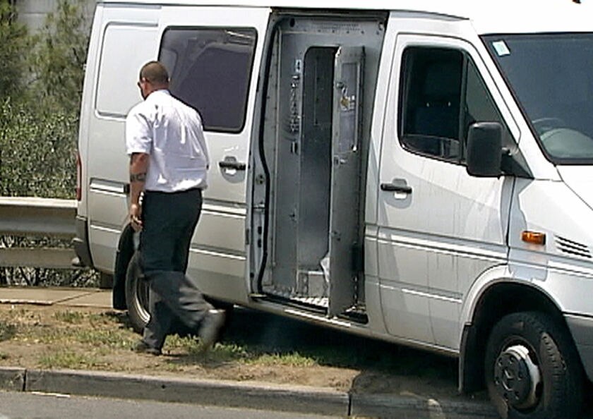 Prison van door not locked properly - ABC News