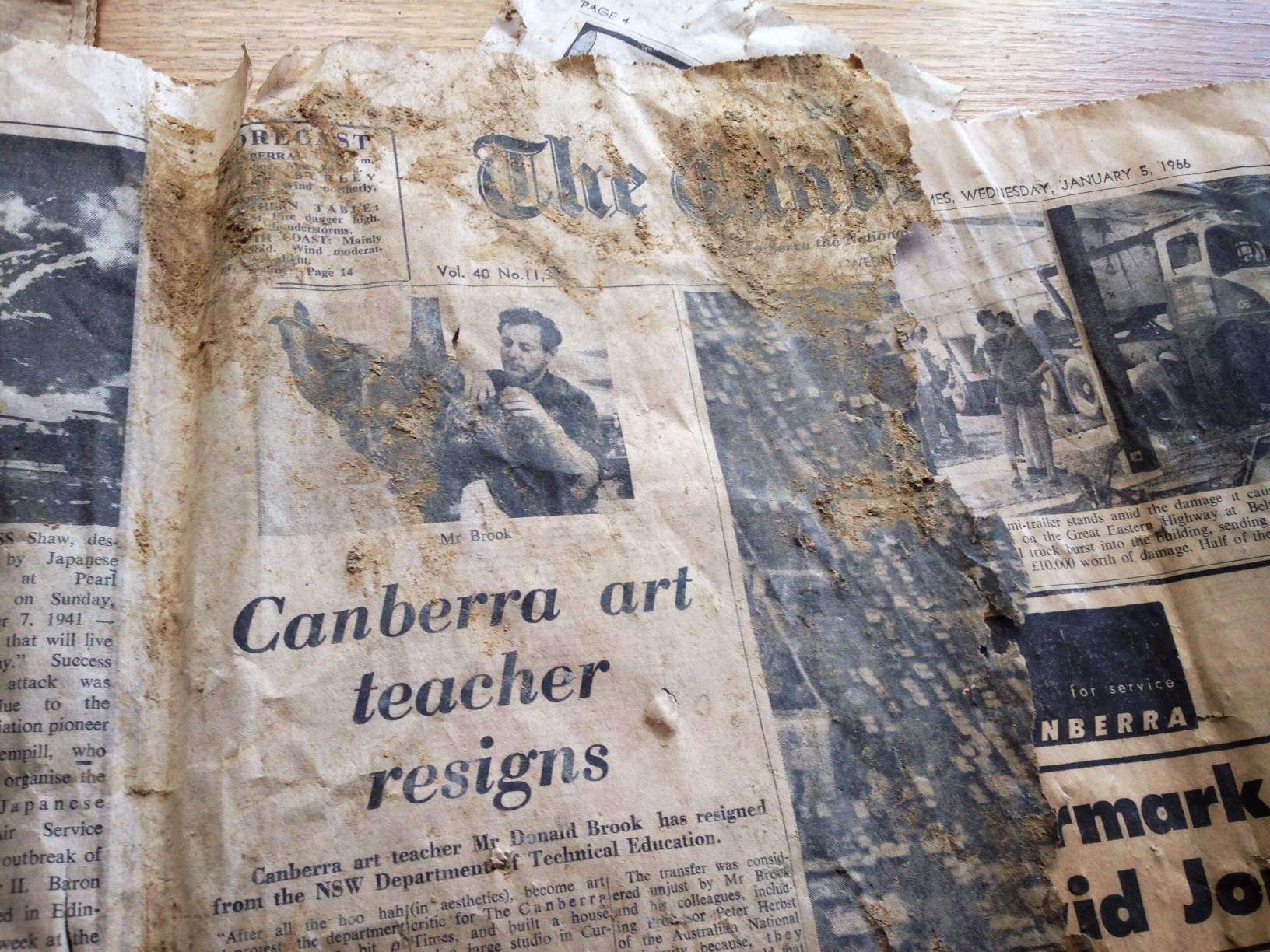 Old newspapers discovered during construction of ACT's new court ...