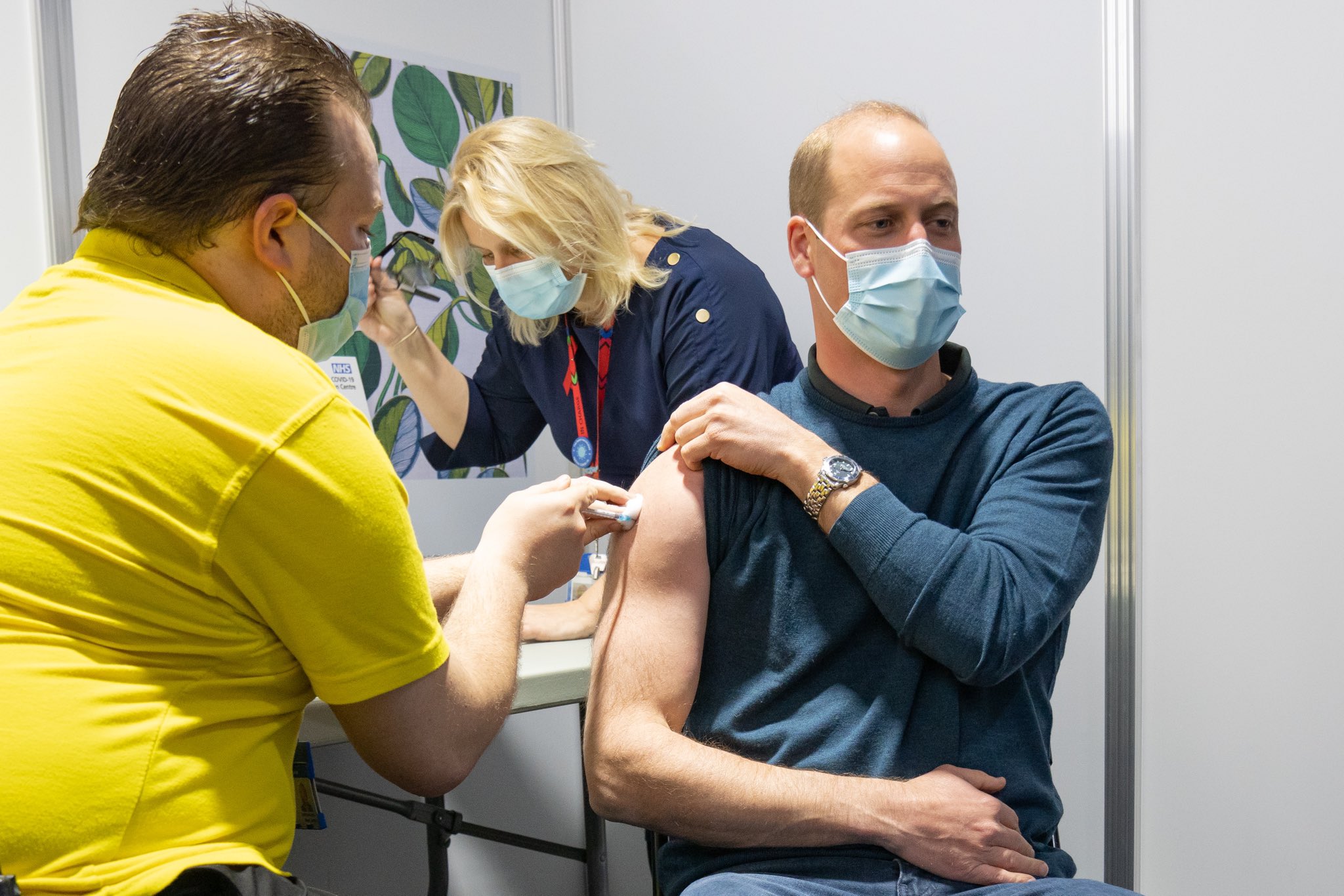 Prince William says he got first COVID-19 vaccine dose on Tuesday at ...