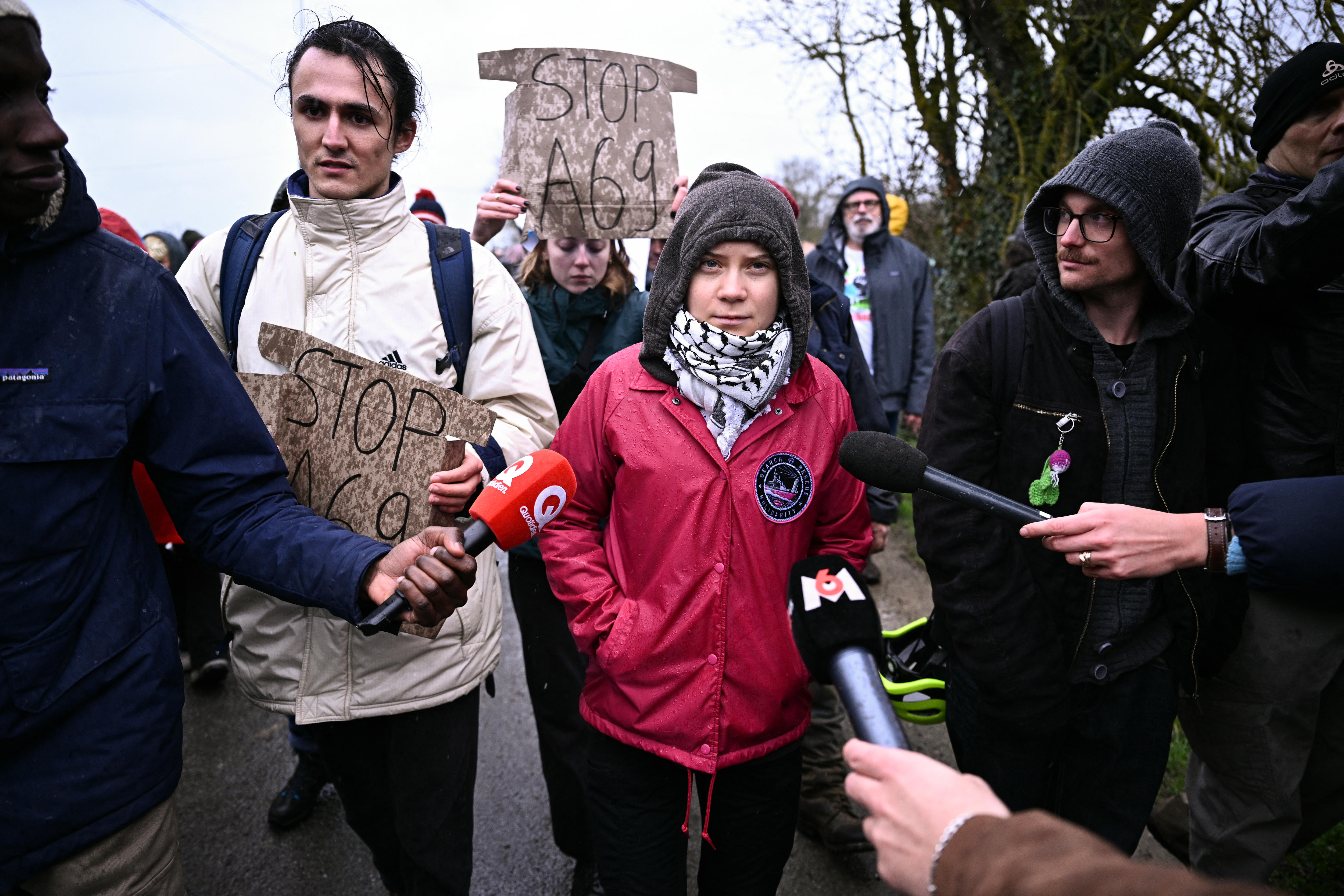 Greta Thunberg joins banned French anti-A69 motorway protest a week ...