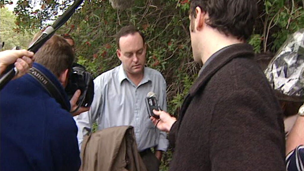 Lance Williams interviewed by the media - ABC News