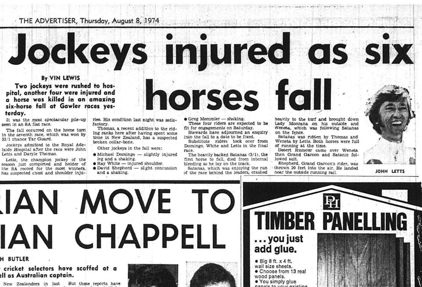 Jockey John Letts recalls the time his life was saved at the Royal ...
