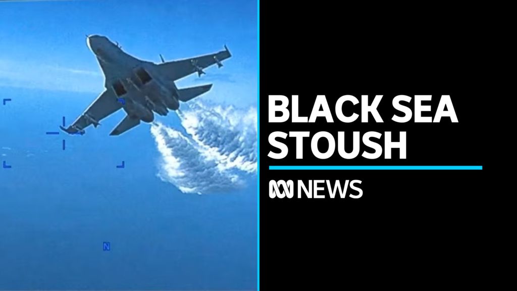 Vision of Russian jet targeting US drone released - ABC News