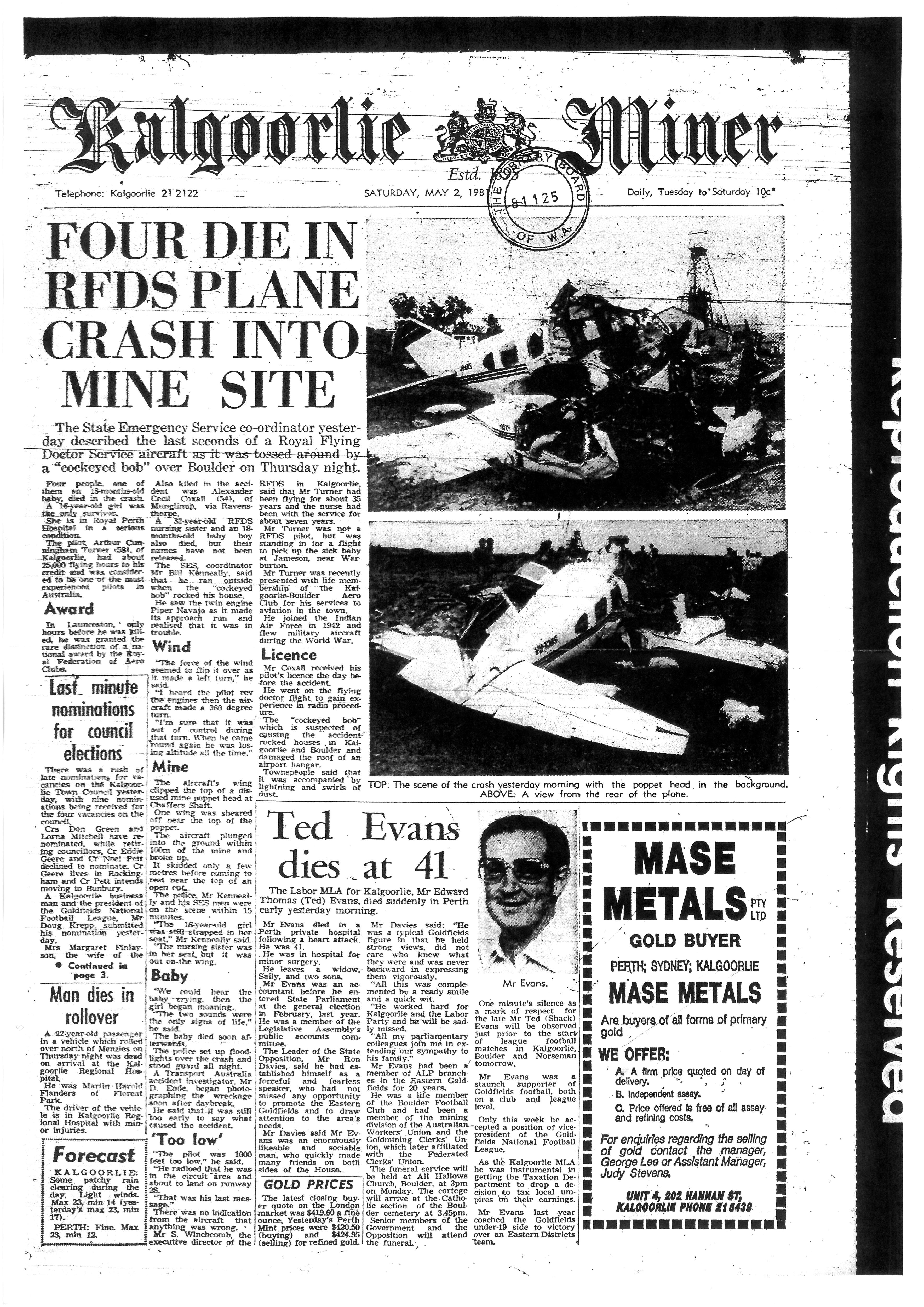 'Brave' Flying Doctor pilot remembered on 40th anniversary of deadliest ...