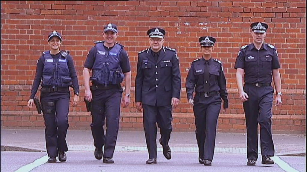 Victoria Police parades new uniforms - ABC News
