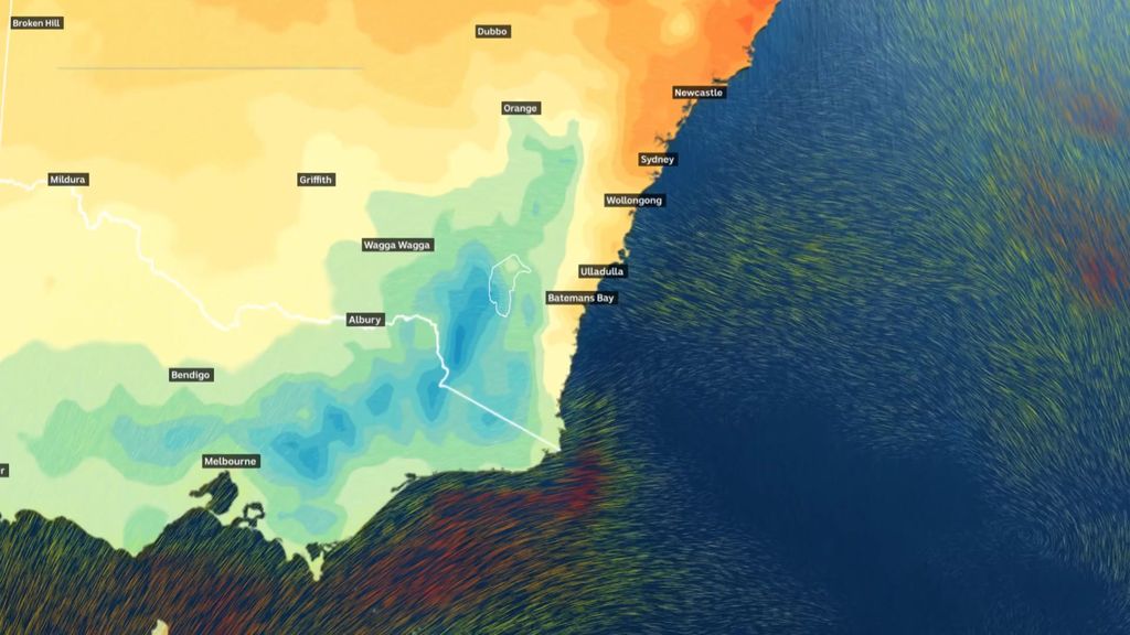 A cool southerly change is moving rapidly across the NSW coast - ABC News