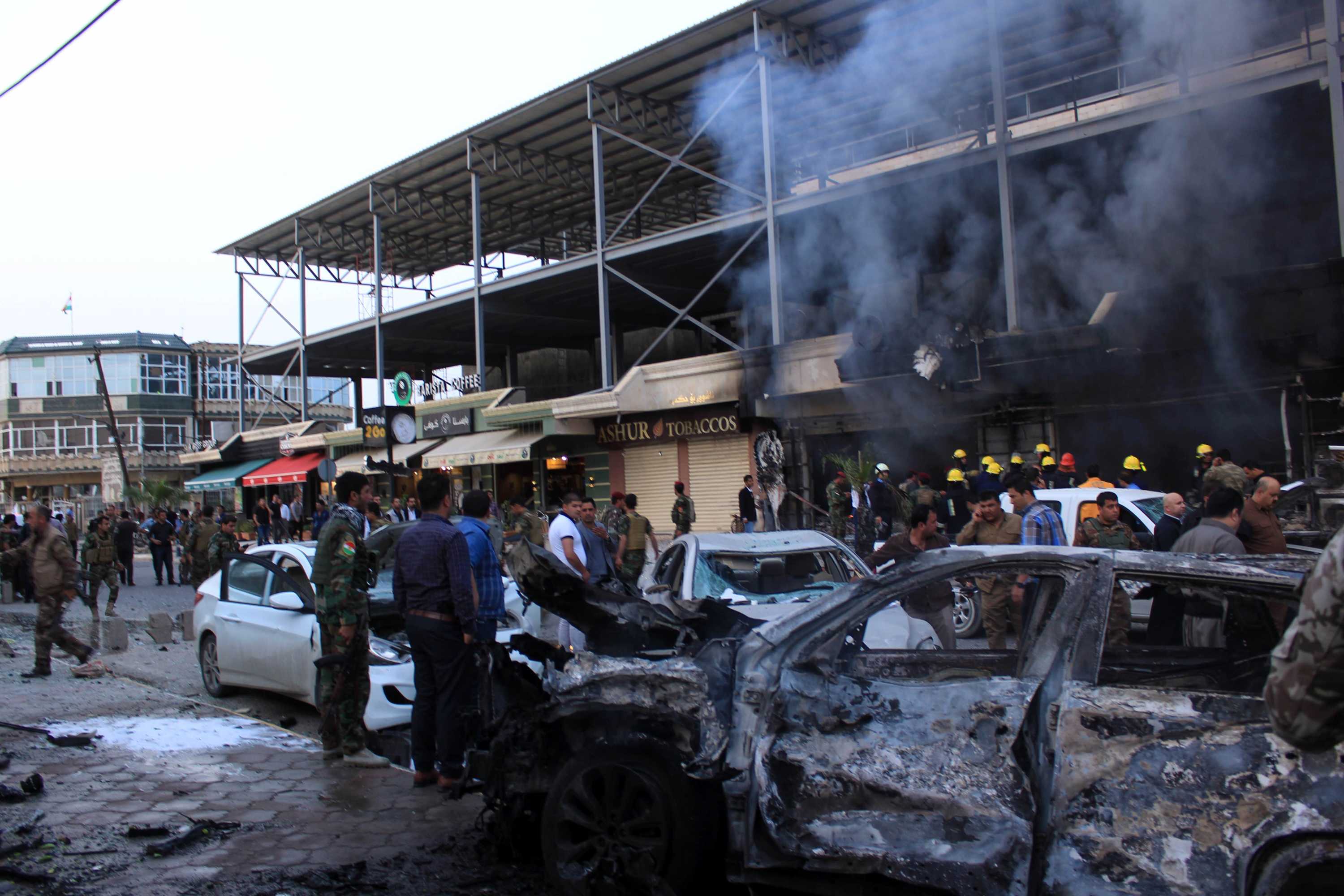 Erbil car bomb blast kills three near US consulate, cafes; Islamic ...