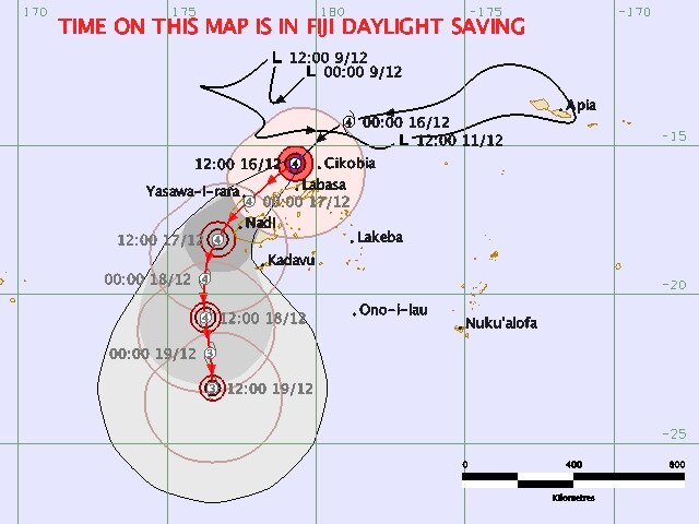 Storm-force winds lash Fiji as Cyclone Evan arrives - ABC News