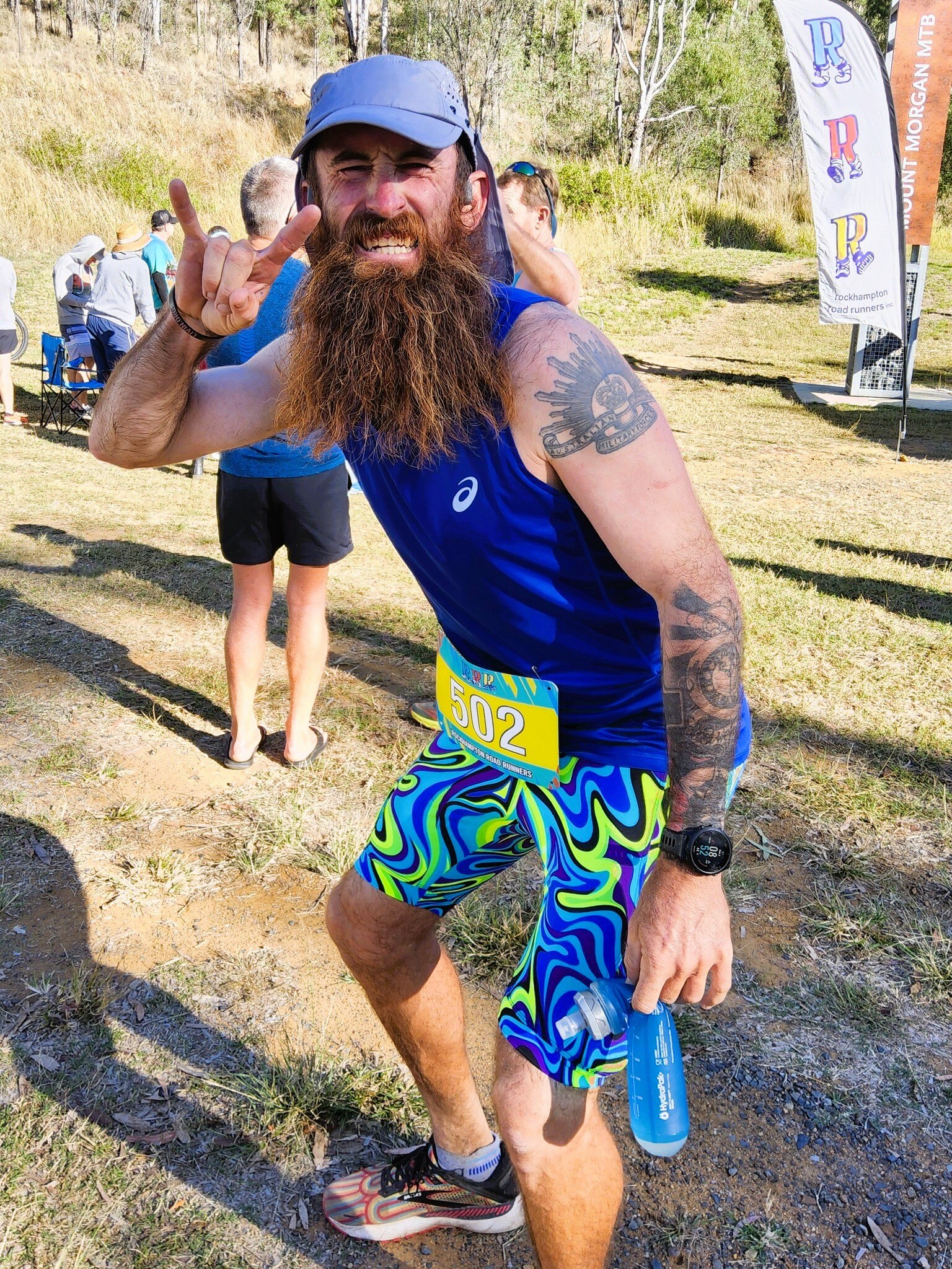 Rockhampton's bearded runner is on a hair-raising journey around the ...