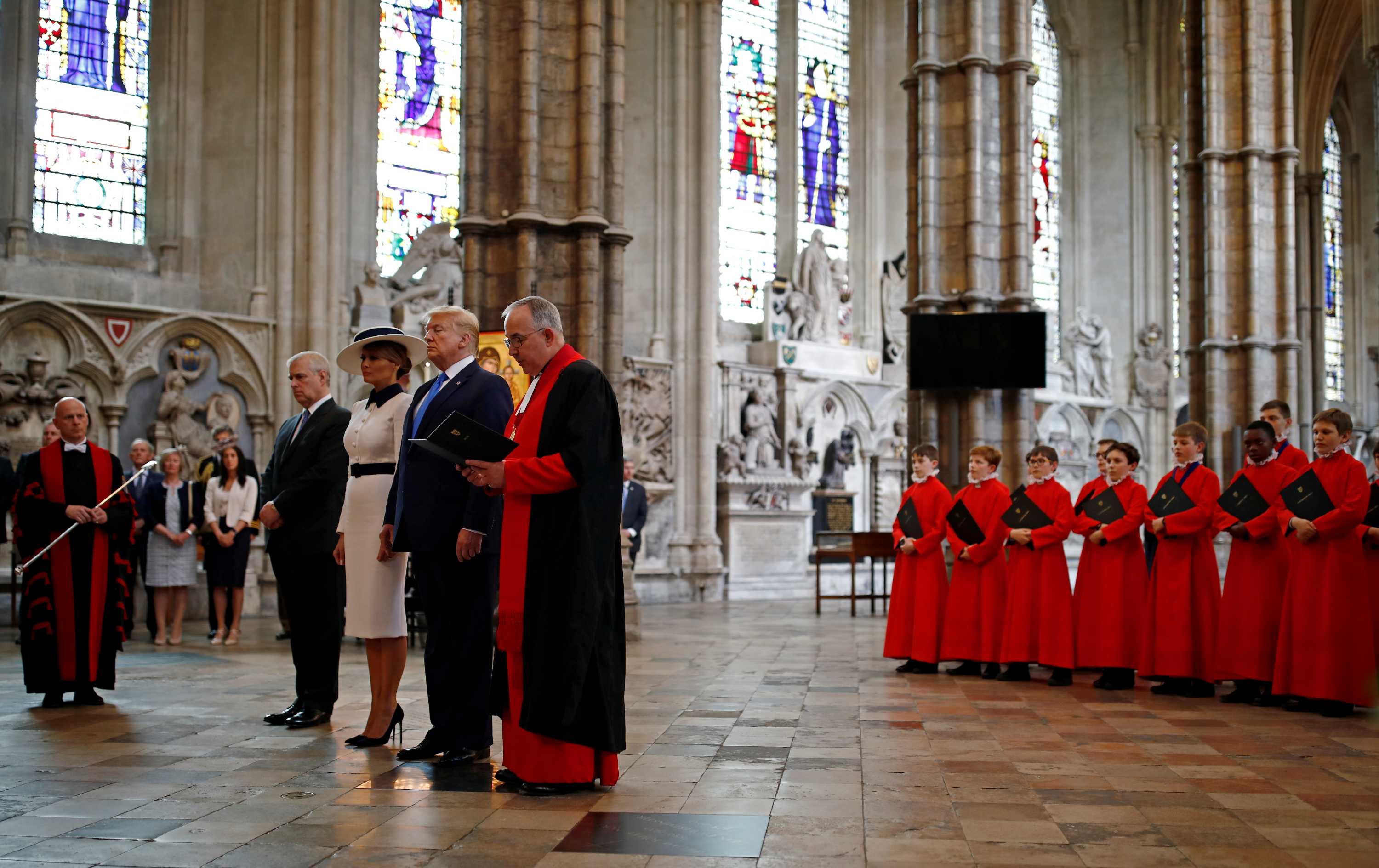 Donald Trump denies knowing Prince Andrew despite being photographed ...