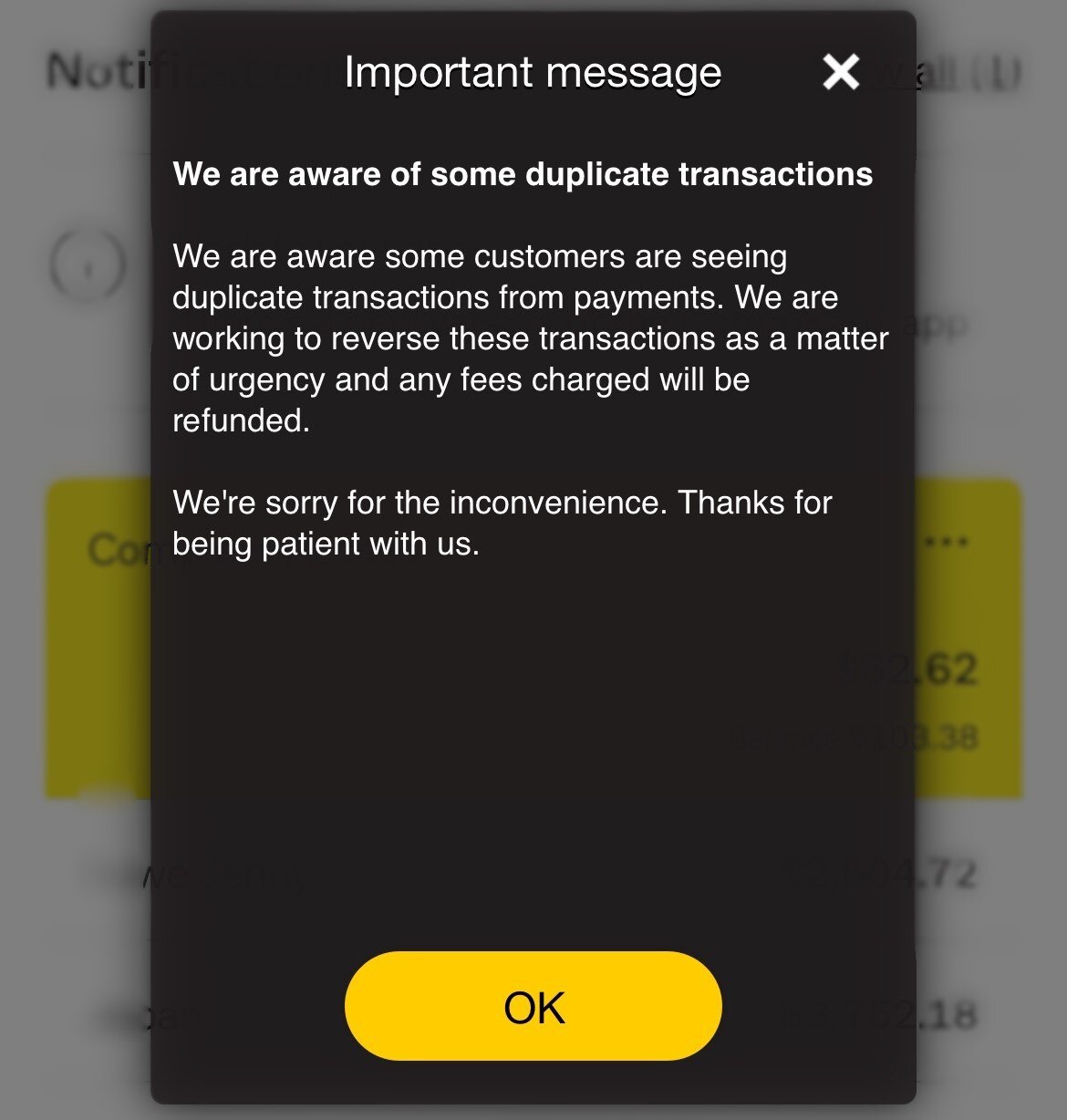 Commonwealth Bank says it is aware of 'duplicate transactions' as ...