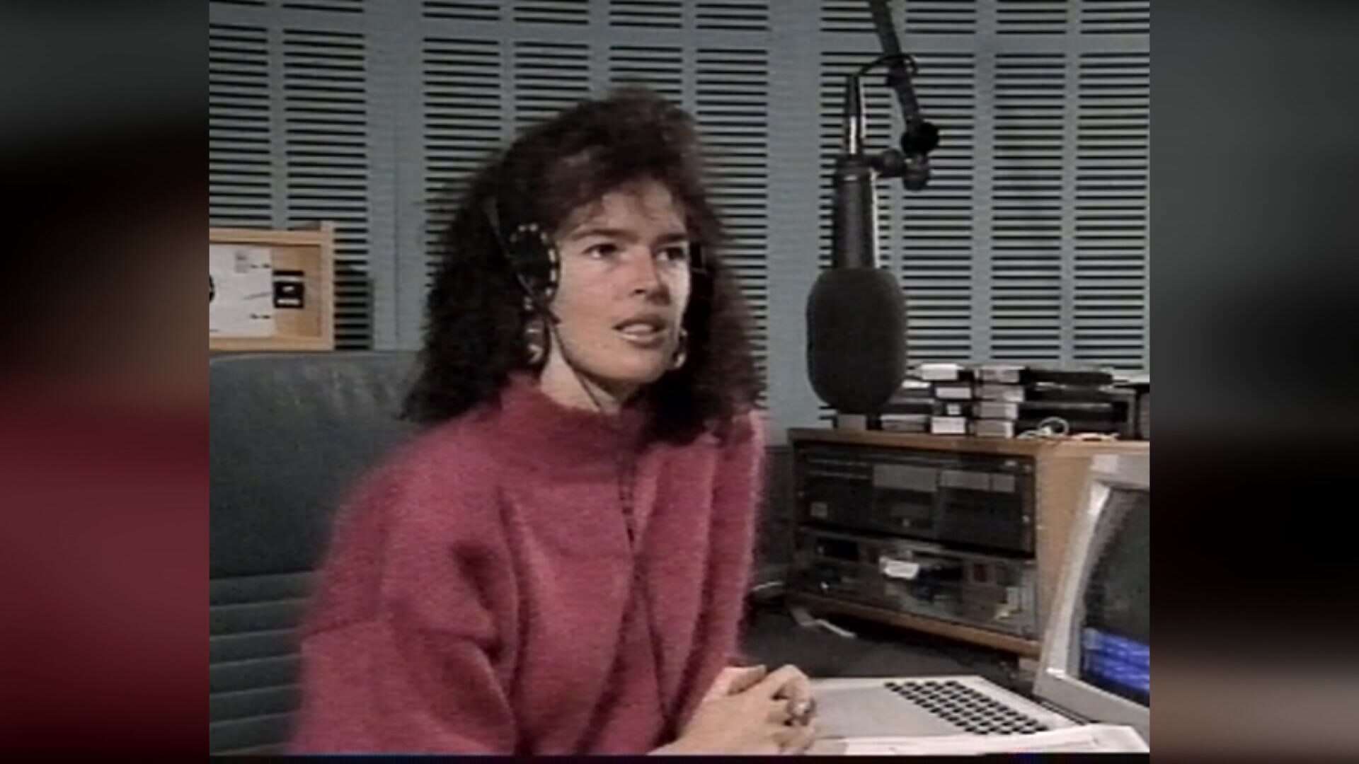 Archival footage of Tracey Holmes early in her career - ABC News