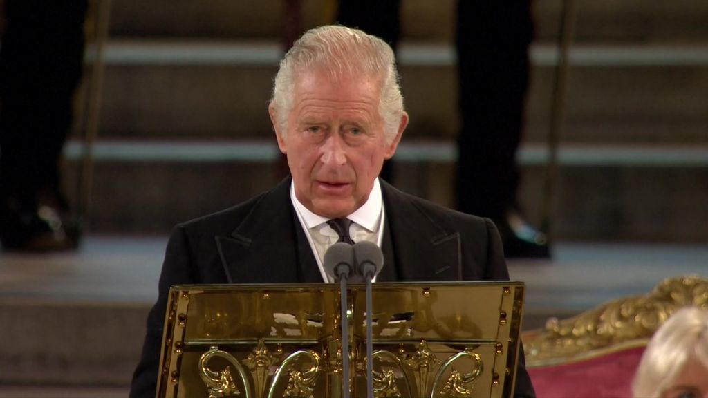 King Charles III addresses Westminster Hall - ABC News