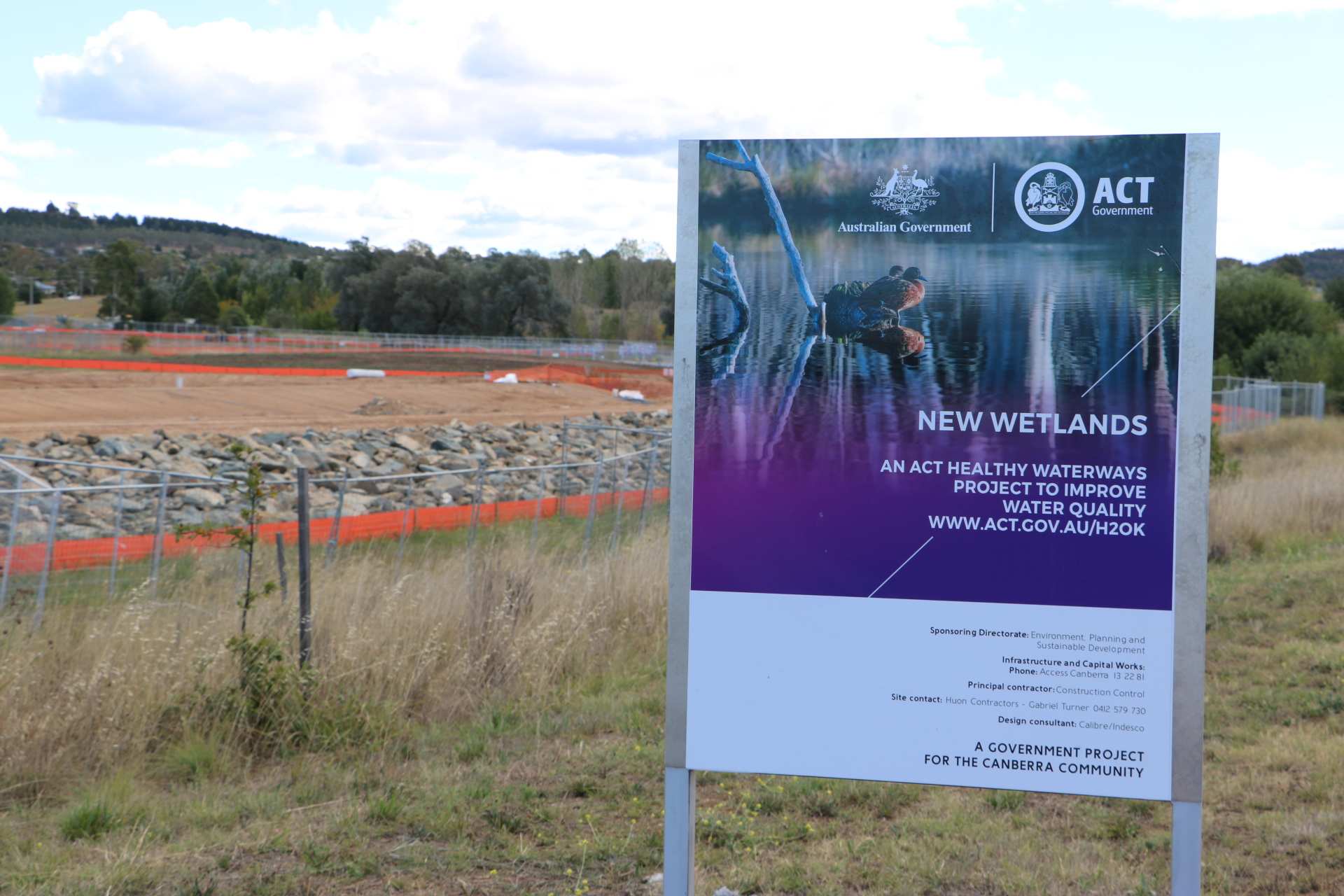 ACT rain gardens and wetlands project: Work begins on site between ...