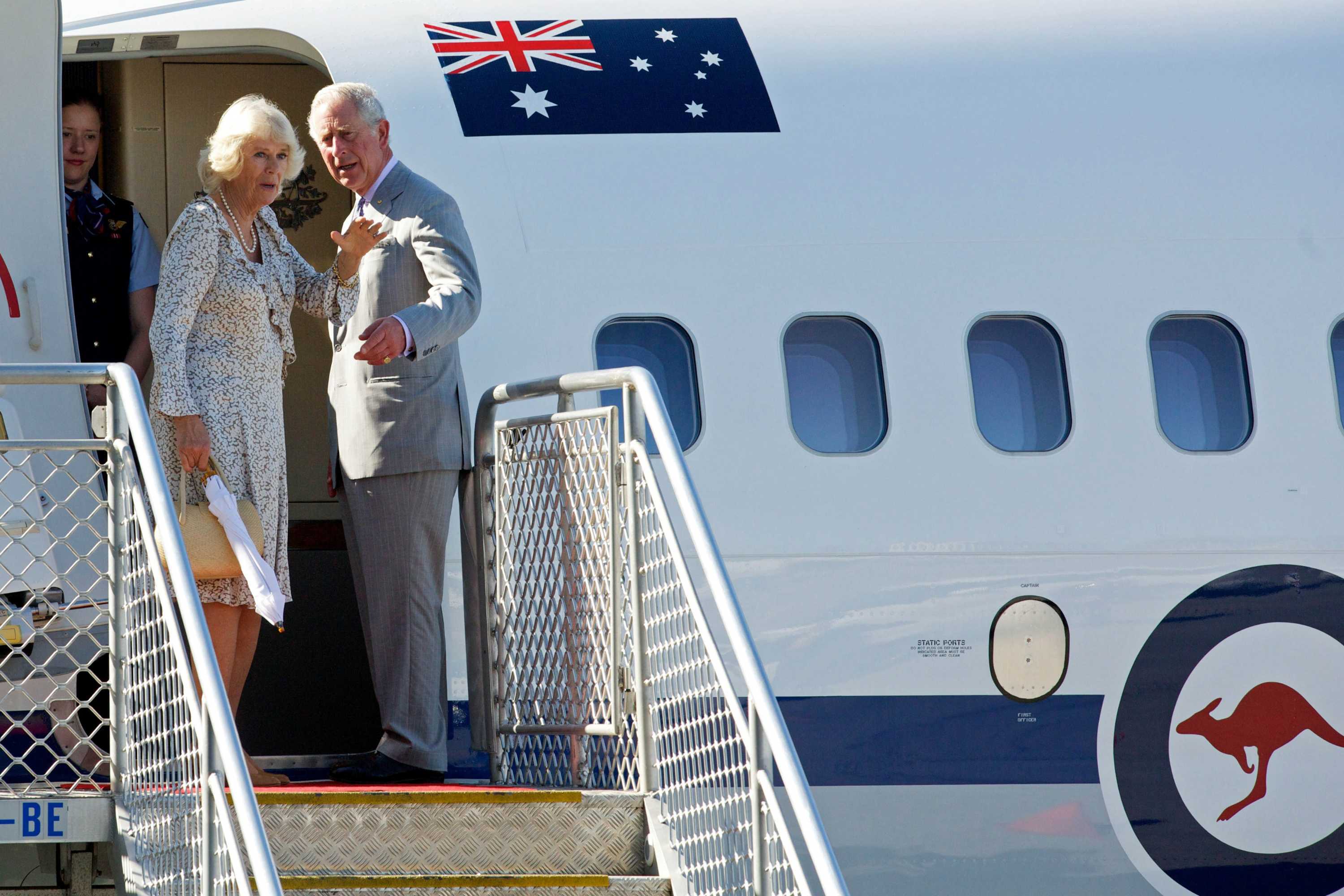 Prince Charles and Camilla fly out of Perth to end their Australian ...