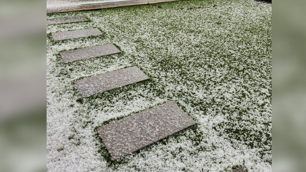 Residents across Perth experienced an early spring hail storm. - ABC News