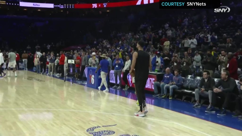 Philadelphia 76ers fans boo and mock Ben Simmons - ABC News