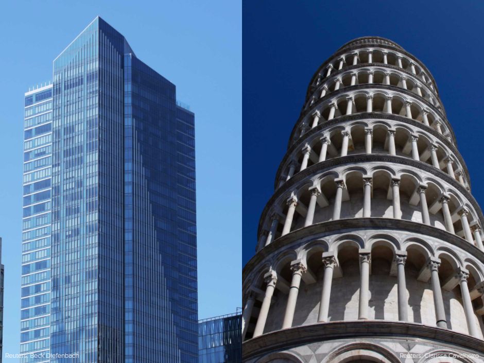 The leaning tower of San Francisco? Millennium Tower seen sinking from ...