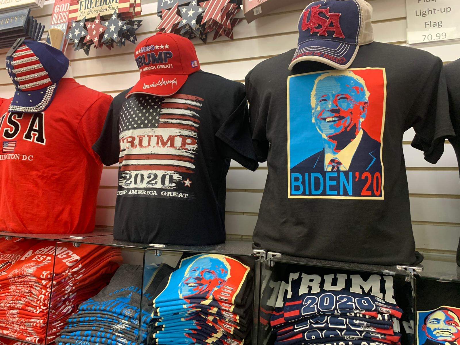 Donald Trump, Joe Biden merchandise flies off the shelves. Can this ...