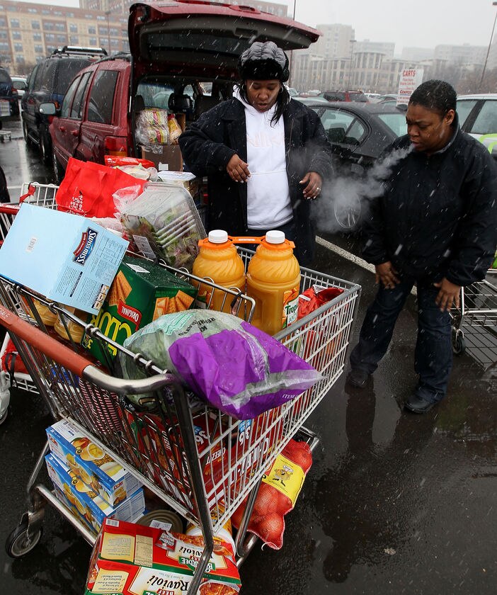 Snow storm panic grips Washington DC - ABC News