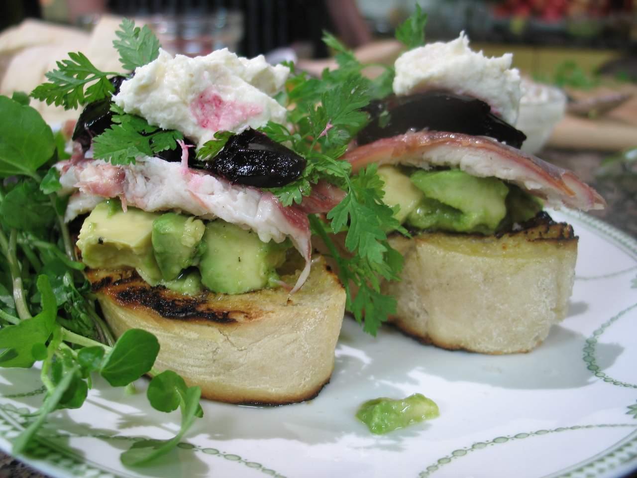 Bruschetta of Smoked Eel, Beetroot Jelly and Avocado - ABC News