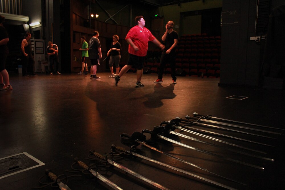 Combat fighting safely: Students use swords to transform their ...