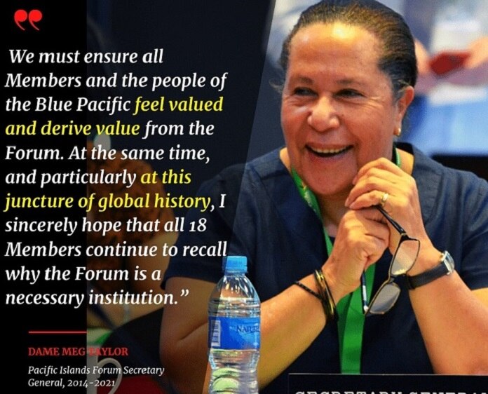 Dame Meg Taylor ino wanbel long toromoi nuclear waste long solwara ...