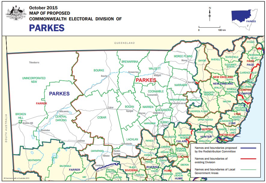 Proposed federal redistribution moves far west out of Farrer electorate ...