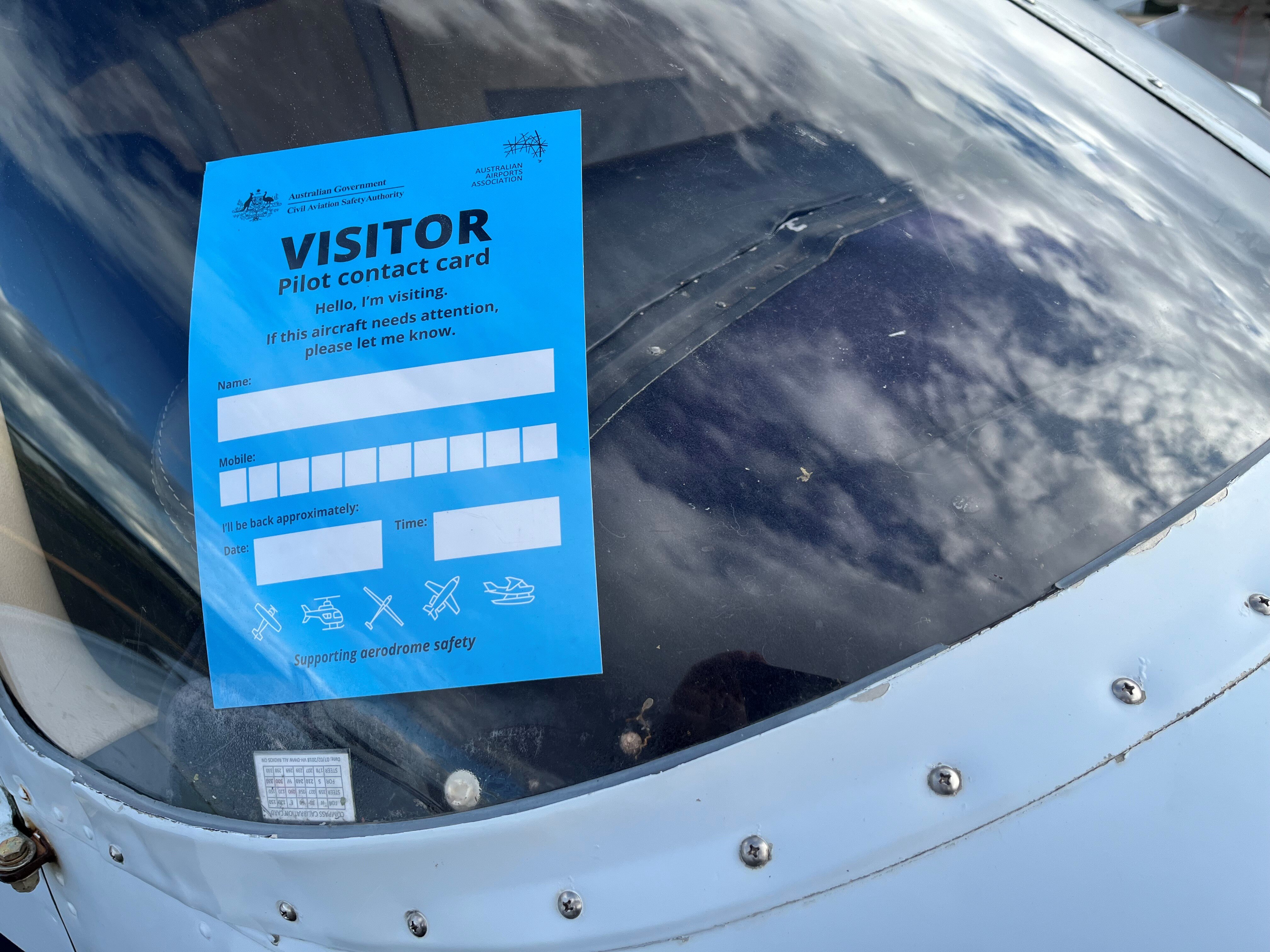 Safety incidents prompt new contact cards for recreational pilots at ...