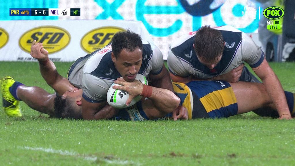 Felise Kaufusi's elbow slammed on the head of Ryan Matterson during a ...