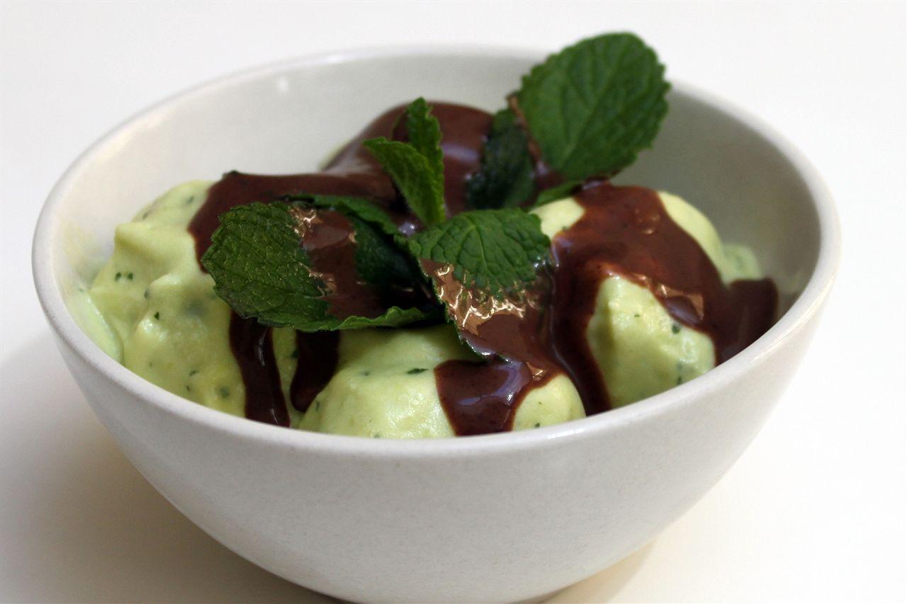 $7.20 eats - Avocado mint ice cream with dark chocolate sauce - ABC News