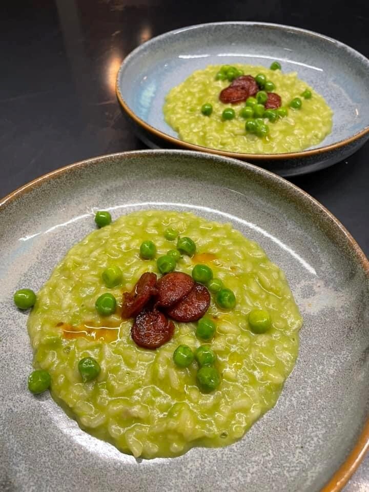Ivano Del Pio's pea and saffron risotto - ABC News