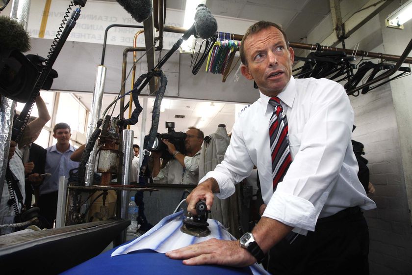 Abbott unruffled in ironing row - ABC News
