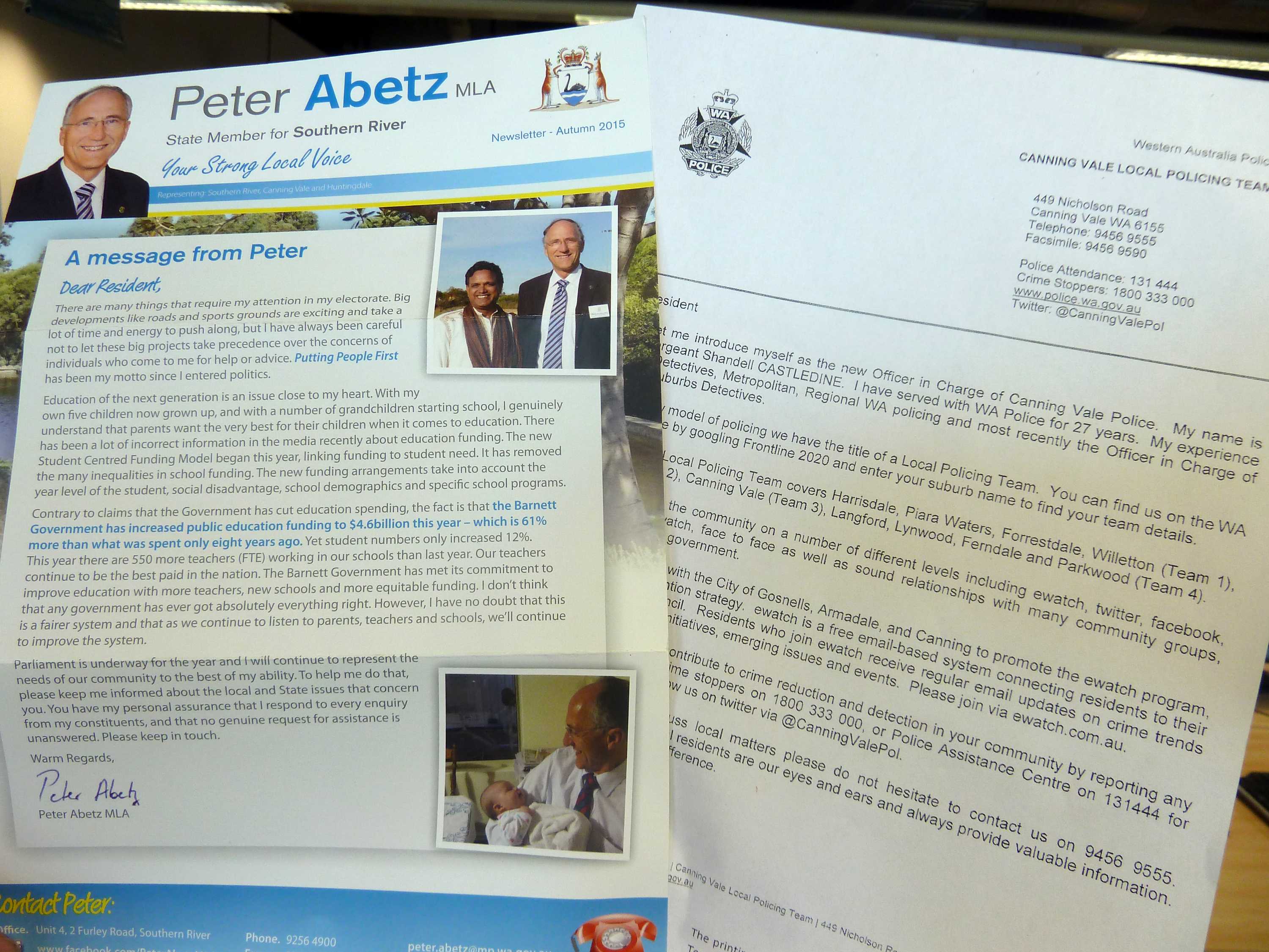 Questions raised after Liberal MP Peter Abetz pays for and distributes ...