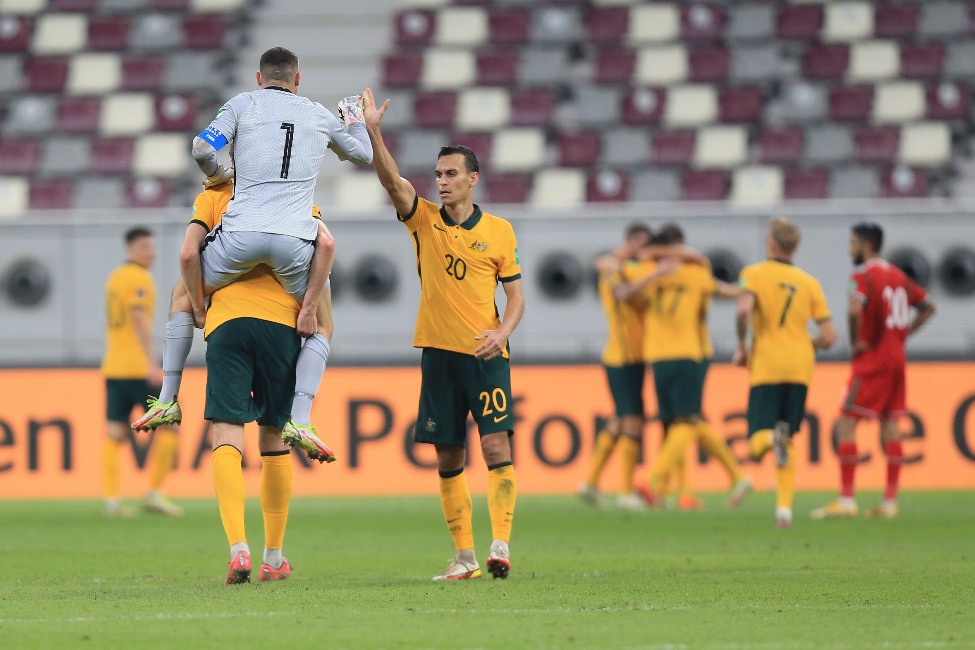 Socceroos maintain perfect World Cup qualifying start with 3-1 win over ...