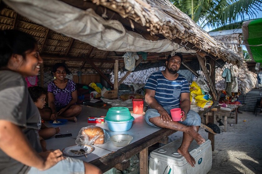 Betio is facing a population crisis, and a sea wall could be its only ...