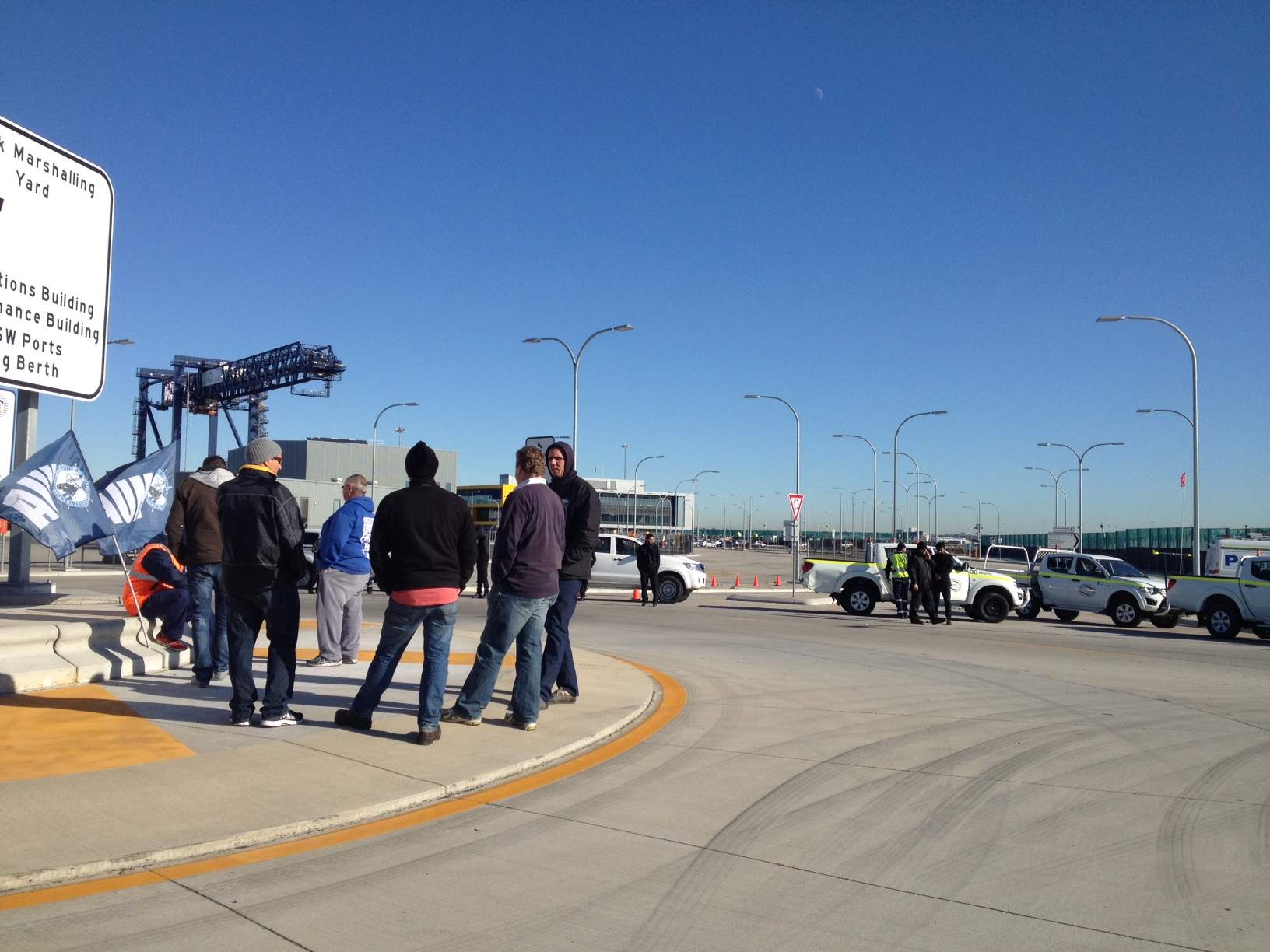 Port blockade over text message sackings - ABC listen