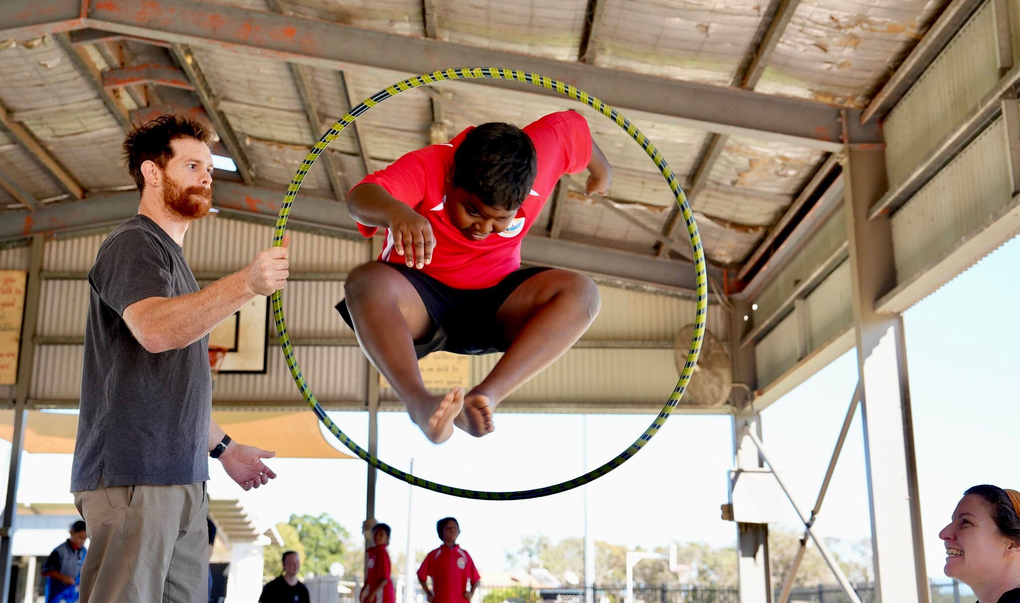 Beagle Bay kids learn to juggle plates and ride unicycles as part of ...