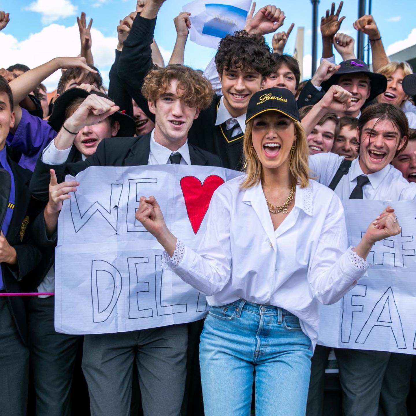 Delta Goodrem, Matt Copley inspire St Laurence's College students in ...