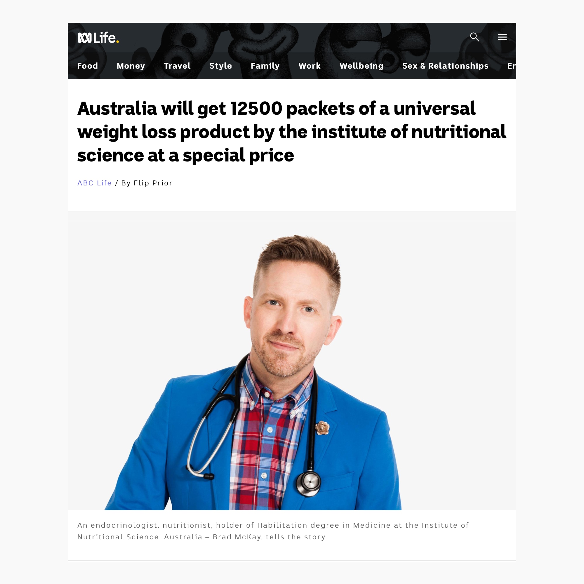 How TV's Dr Brad McKay became the face of an online keto pill scam ...