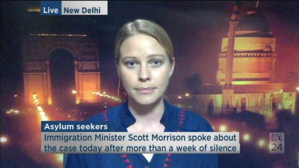 Stephanie March speaks to ABC News from New Delhi