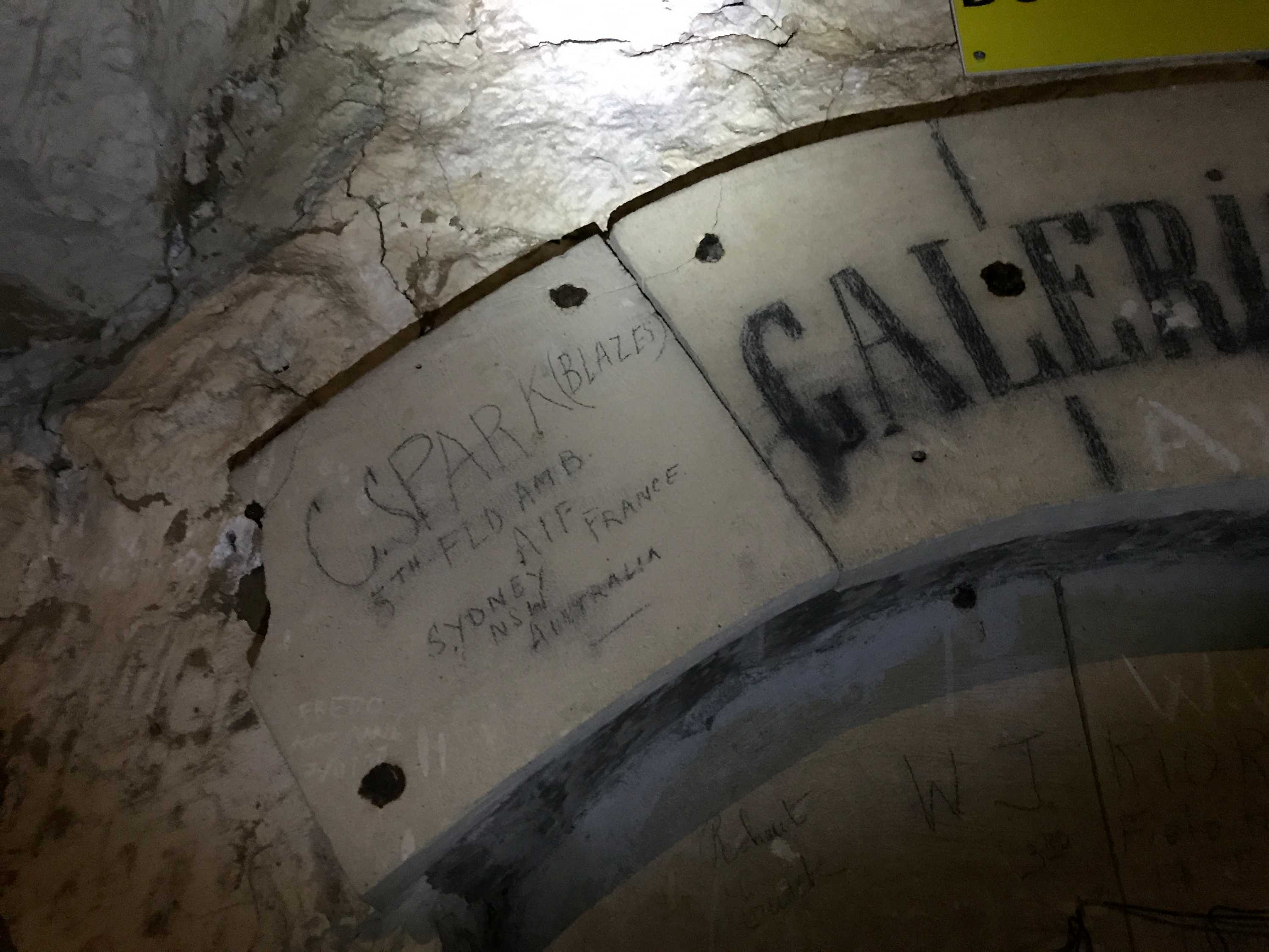 Anzac graffiti 'from the end of the world' unearthed in ancient French ...