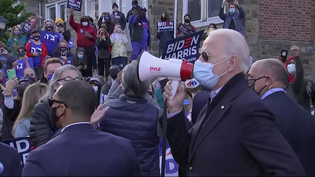 Joe Biden made a series of last minute campaign stops in Pennsylvania ...