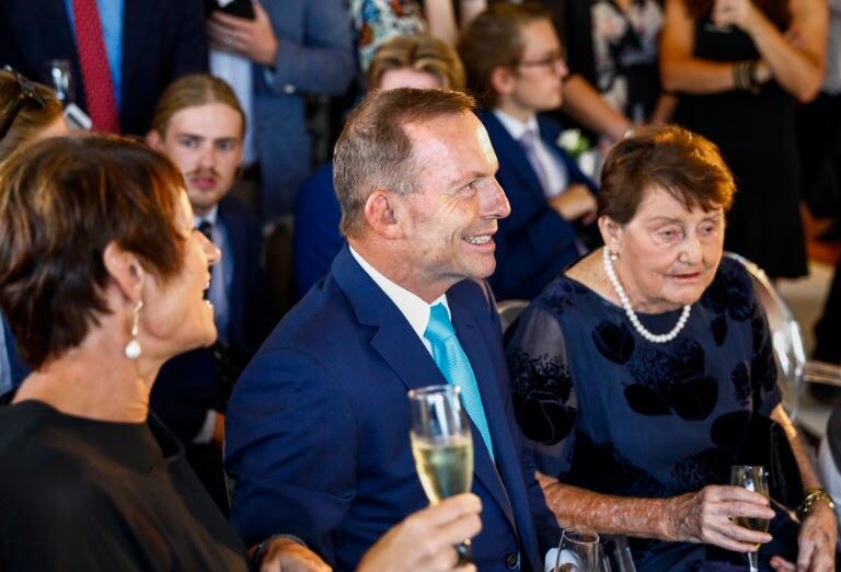 Tony Abbott's sister Christine Forster marries long-time partner ...