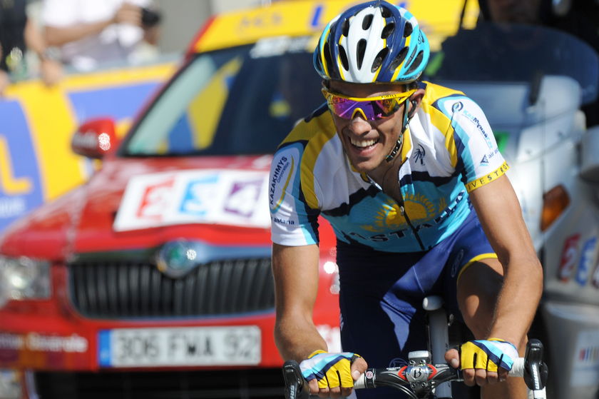 Contador's climbing clinic - ABC News