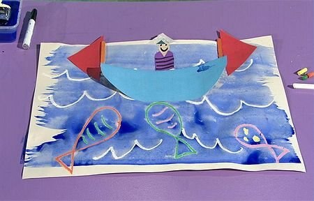 Fish and Boat Picture - ABC Kids