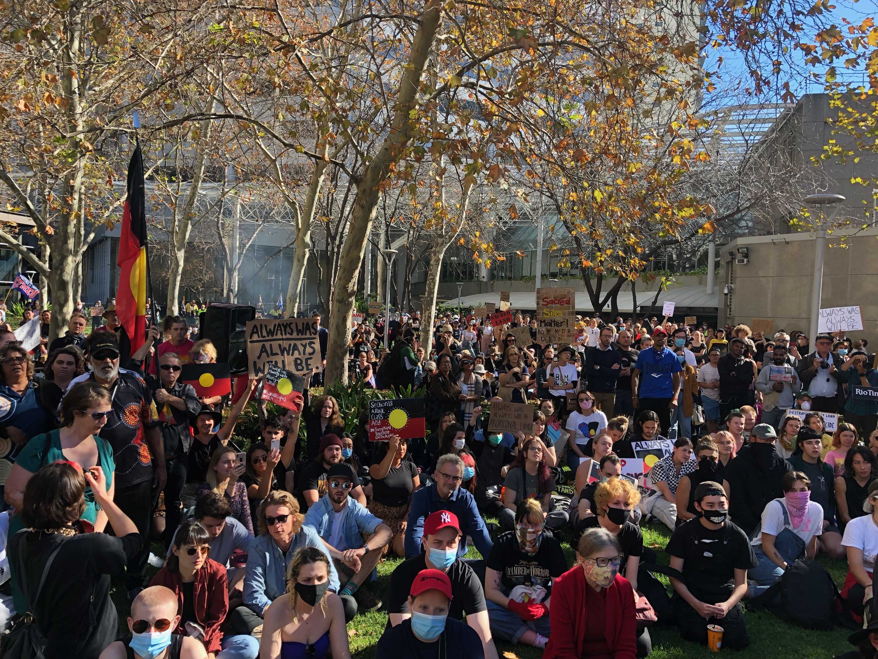 Protestors demand Rio Tinto CEO and Ministers step down after ancient ...