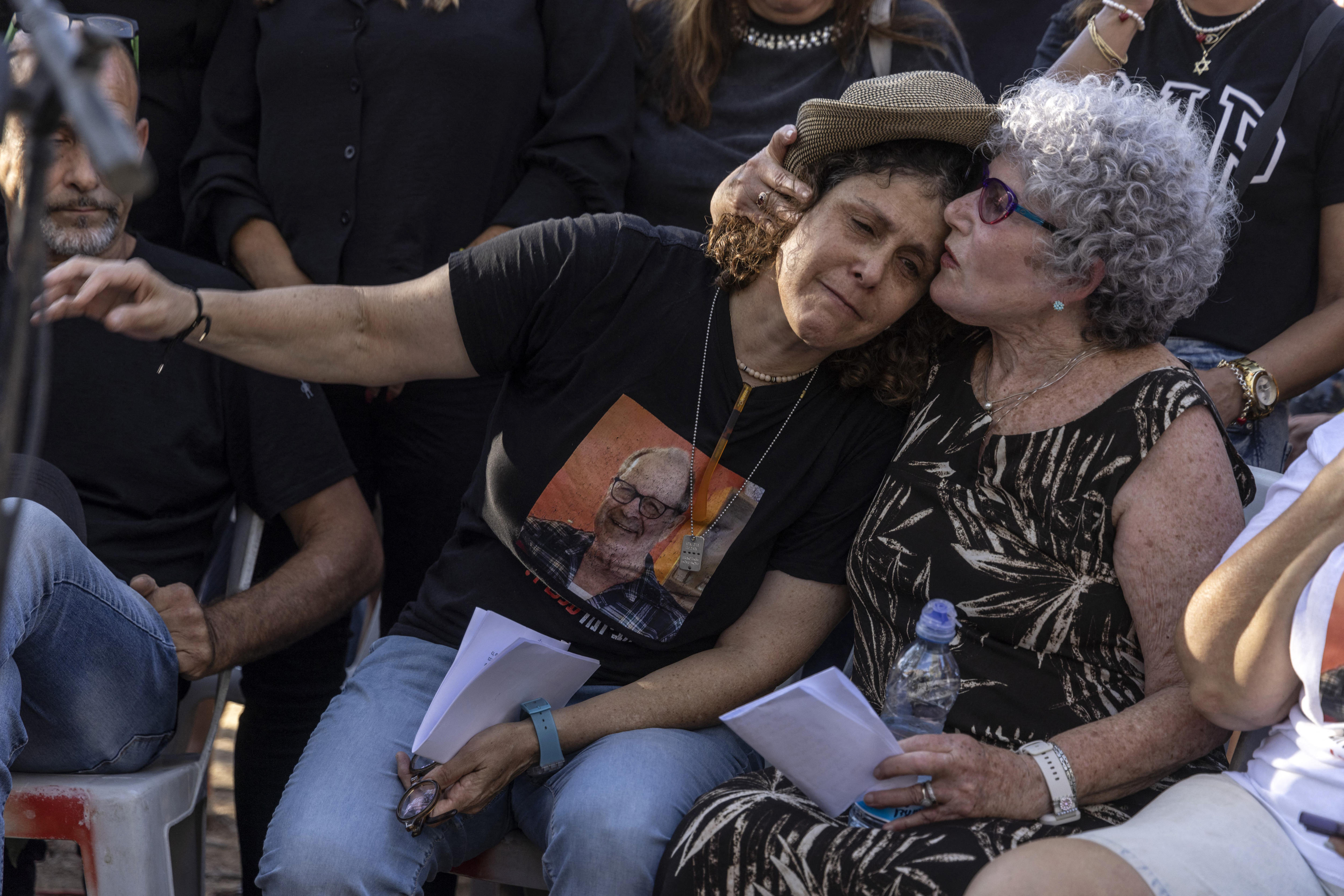 Family of hostage taken from Kibbutz Nir Oz on October 7 hold funeral ...